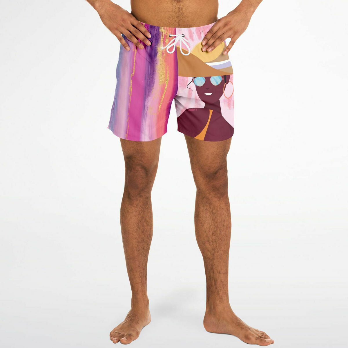 Bahama Mama Bella Patchwork Print Swim Trunks/Shorts | That Hoody Shop